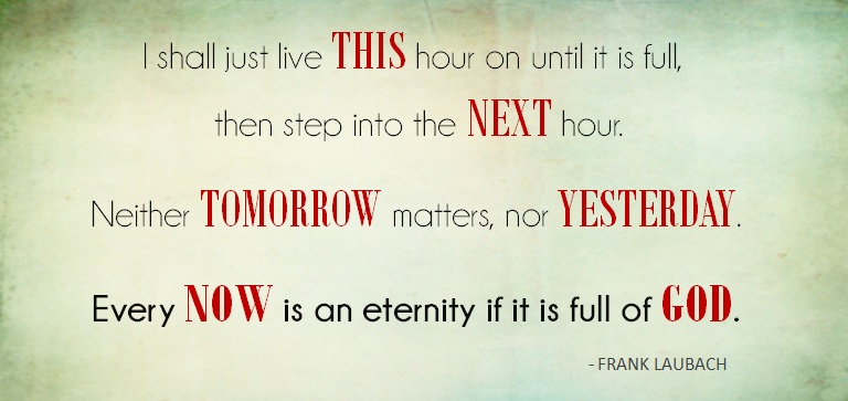 God is present now