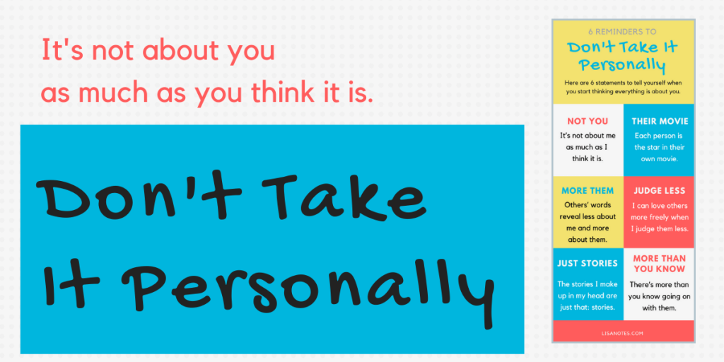 Don't Take This Personally