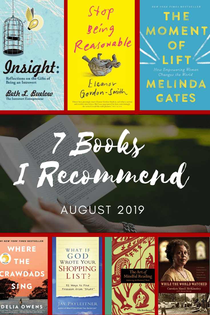 7 Books I Recommend - August 2019