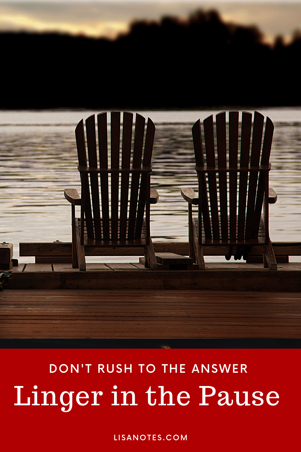 Don't Rush to the Answer - Linger in the Pause