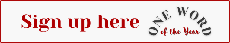 3 Steps to Choose One Word of the Year