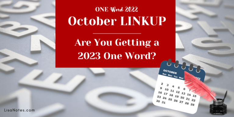 Are You Being Nudged Toward a 2023 One Word? {October One Word Linkup}