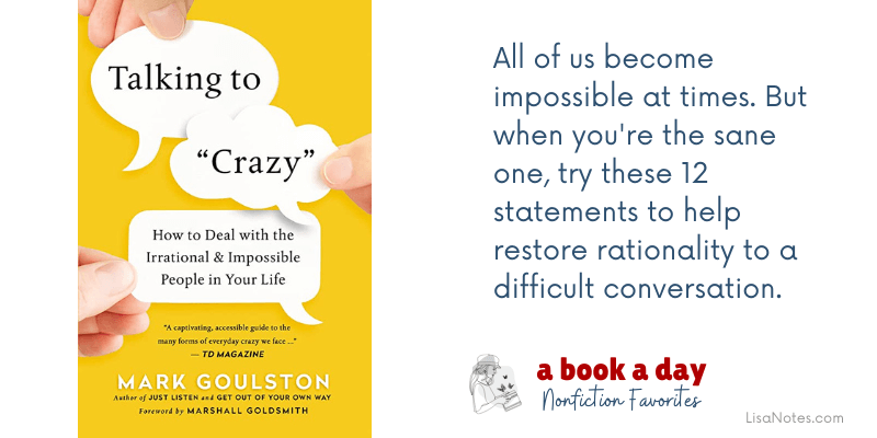 Talking to "Crazy" {A Book a Day 9}