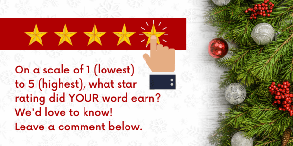 Rate Your One Word 2023 on a Scale of 1-5